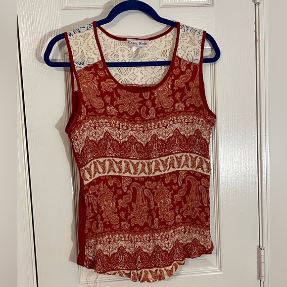 Carol Rose | Tops | Burnt Orange Tank | Poshmark